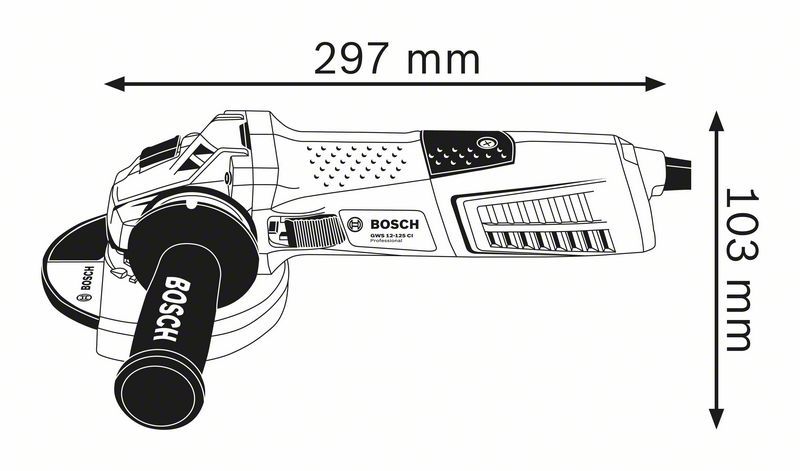 GWS 12-125 CI Angle Grinder | Bosch Professional
