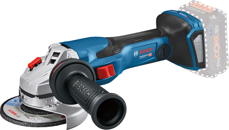 PRO GWS 18V-15 C Cordless Angle Grinder | Bosch Professional