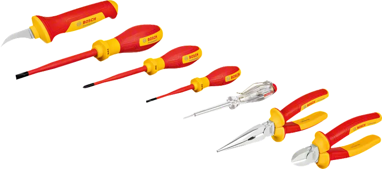 VDE Hand Tools Set mixed 7pc Combo Kit | Bosch Professional