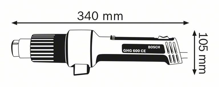 GHG 600 CE Termosoffiatore | Bosch Professional
