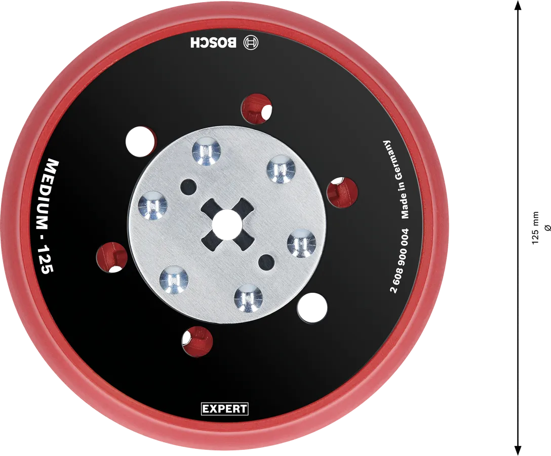 Plato autoadherente Universal EXPERT Multihole de 125 mm - Bosch ...