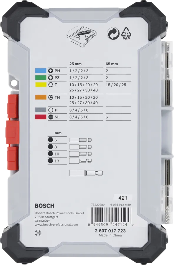 Sada šroubovacích bitů Extra Hard, 43 ks - Bosch Professional