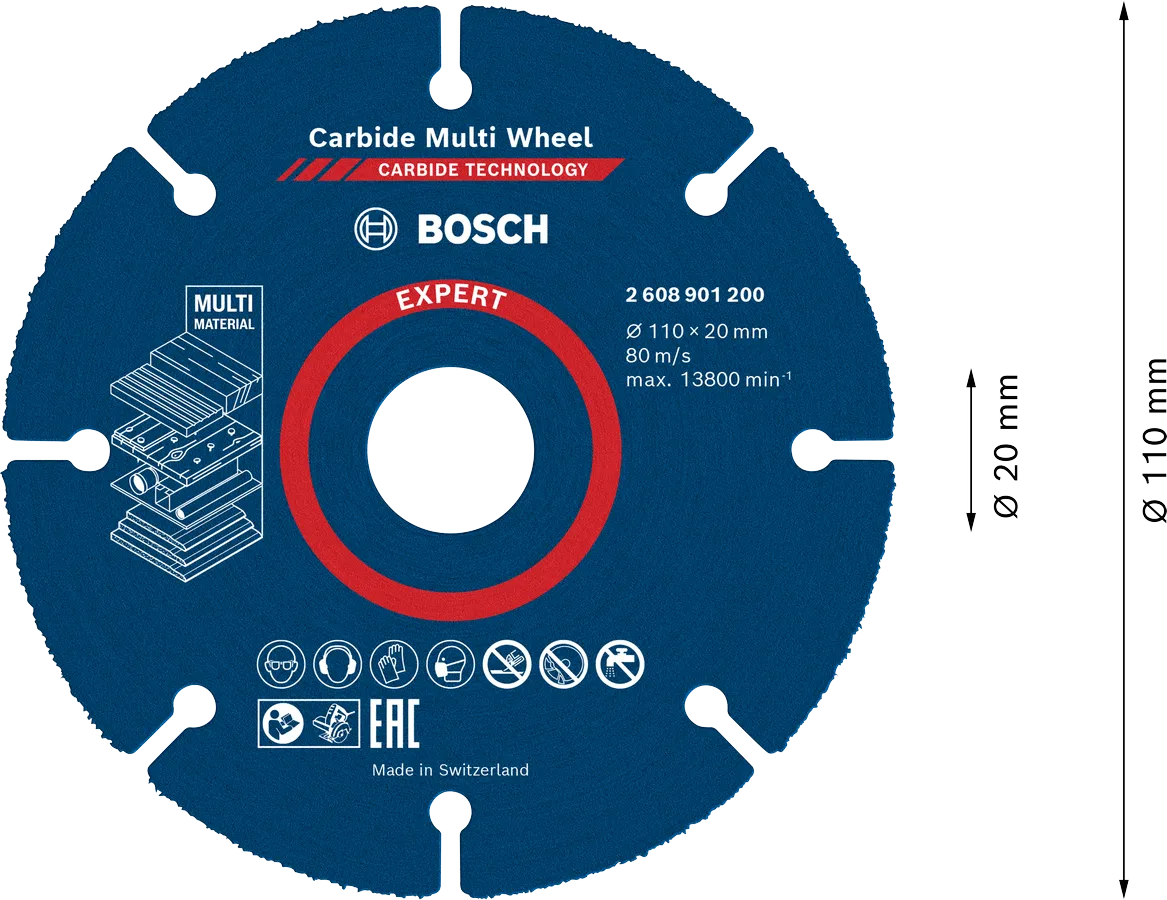 Discos de corte EXPERT Carbide Multi Wheel - Bosch Professional