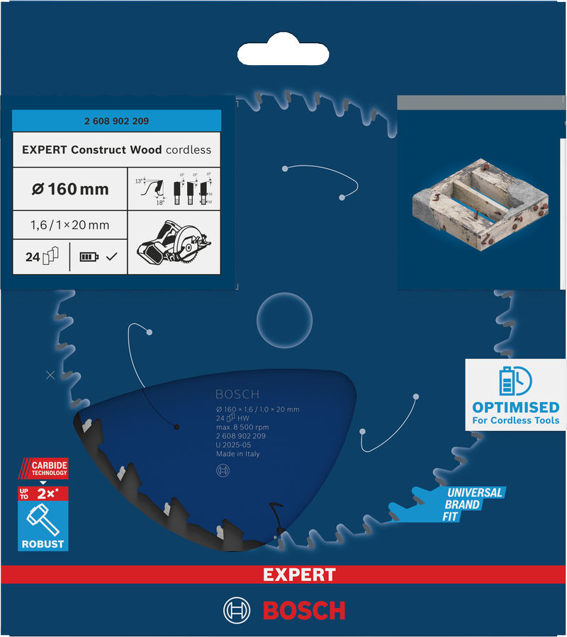 EXPERT Construct Wood cordless Circular Saw Blade - Bosch Professional