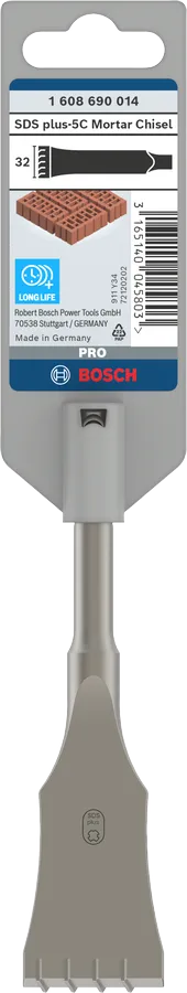 PRO SDS plus-5C Mortar Chisel, kovametallikärkinen - Bosch Professional