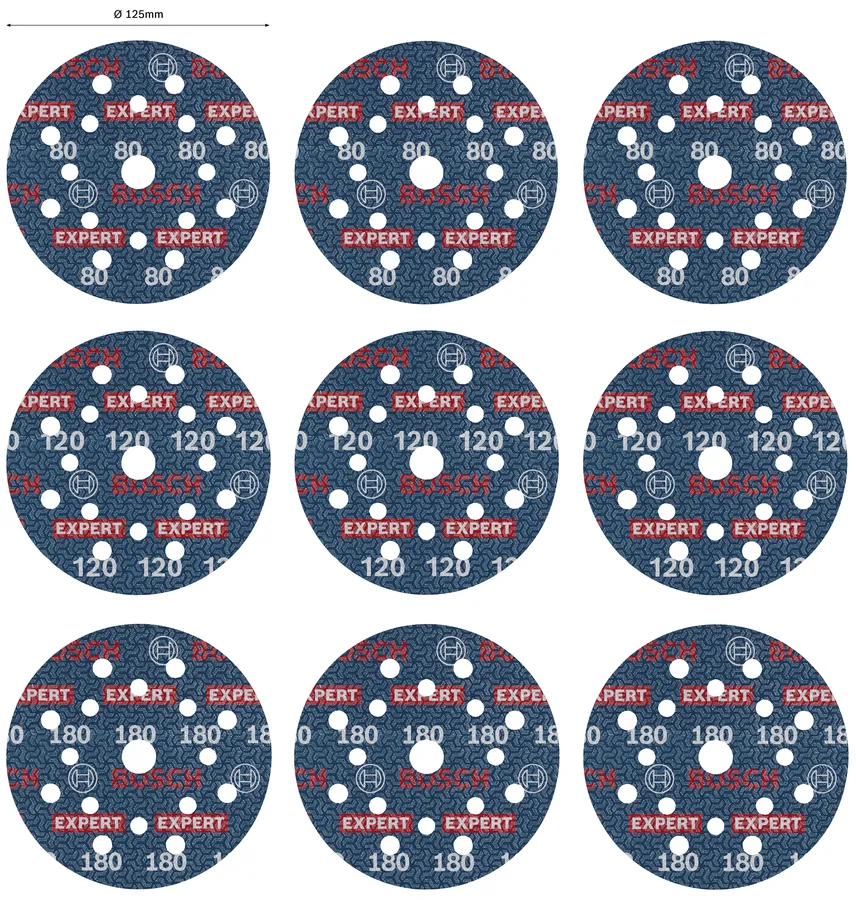Assortiment de disques abrasifs sur film EXPERT O780 - Bosch Professional