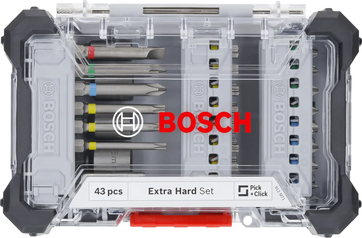 Coffret d'embouts de vissage Extra Hard, 43 pièces - Bosch Professional