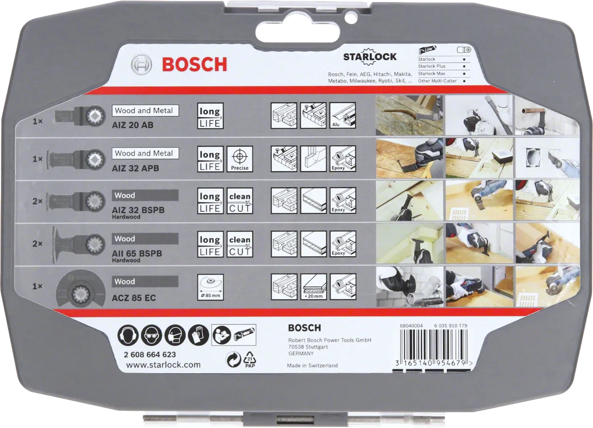 Wood Set for Multi-Tools, 7-Piece - Bosch Professional