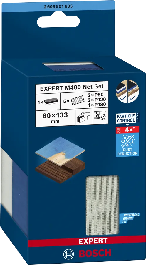 EXPERT M480 Dual Density Sanding Block - Bosch Professional