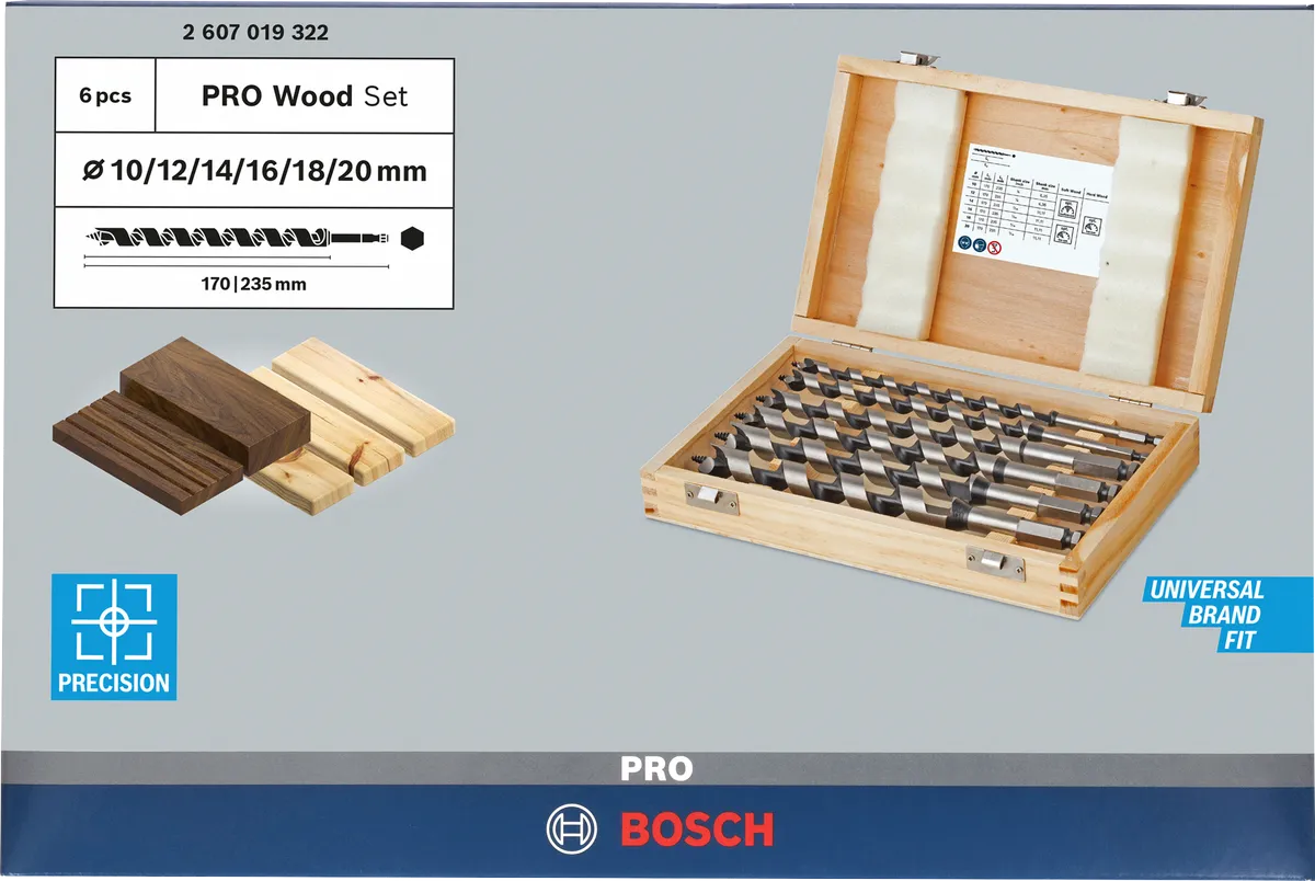 PRO Wood Auger Bit Set - Bosch Professional