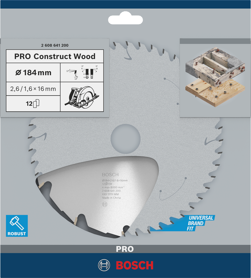 PRO Construct Wood Circular Saw Blade - Bosch Professional