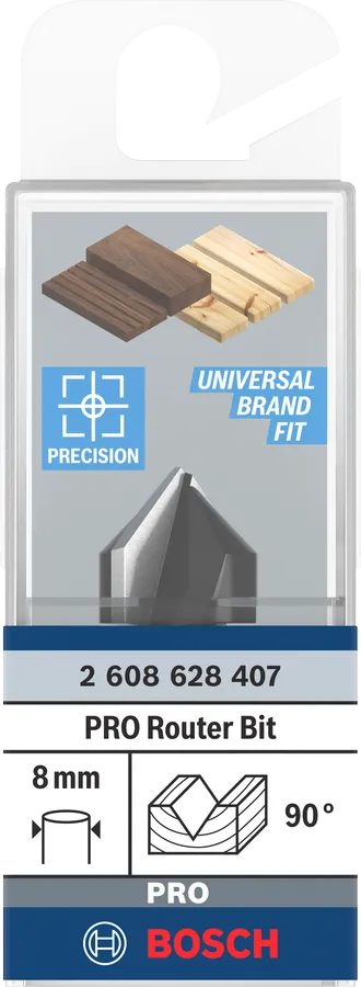 PRO Router Bit V-Groove - Bosch Professional