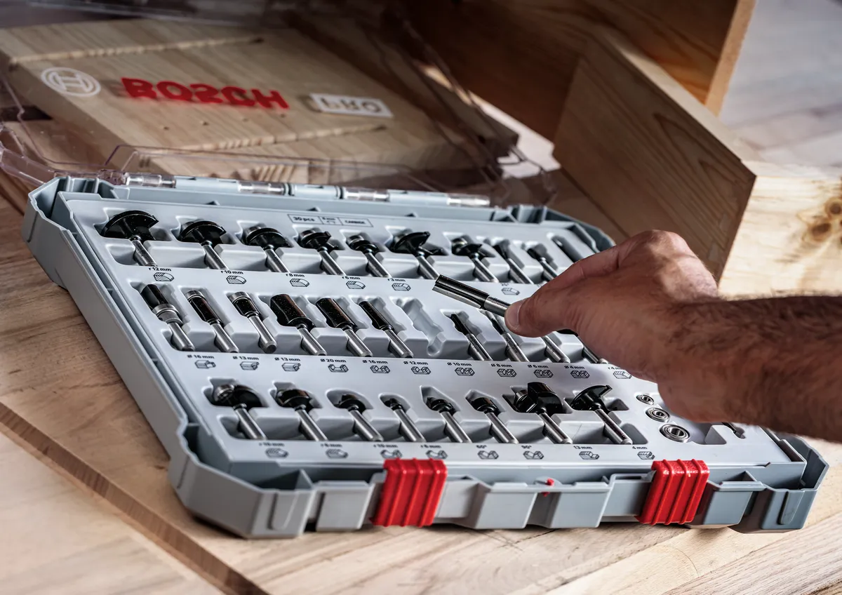 PRO Router Bit Mixed Set, 15 pcs - Bosch Professional