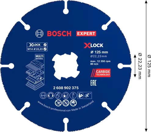 EXPERT Carbide Multi Wheel Cutting Disc - Bosch Professional