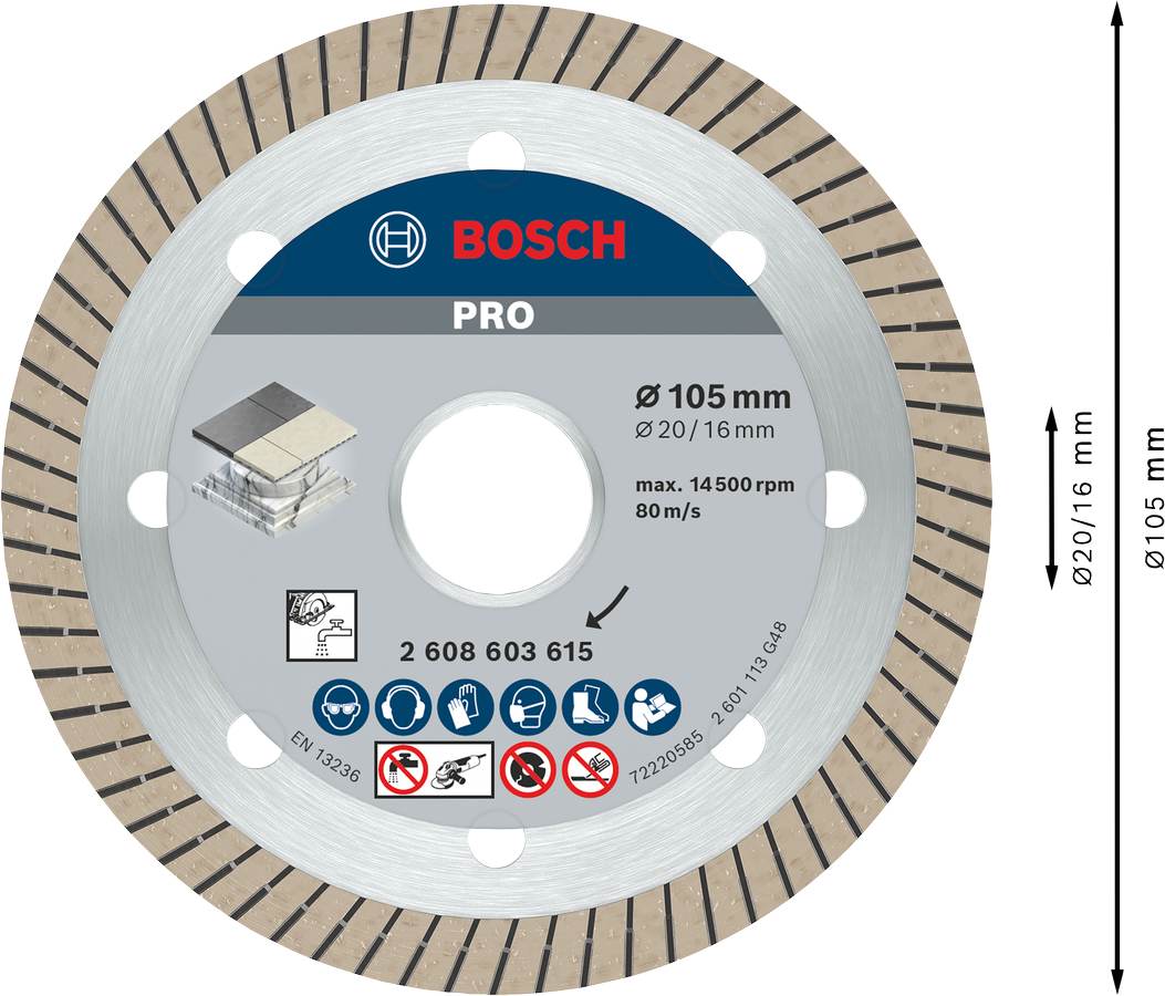 PRO Ceramic Diamond Cutting Disc - Bosch Professional