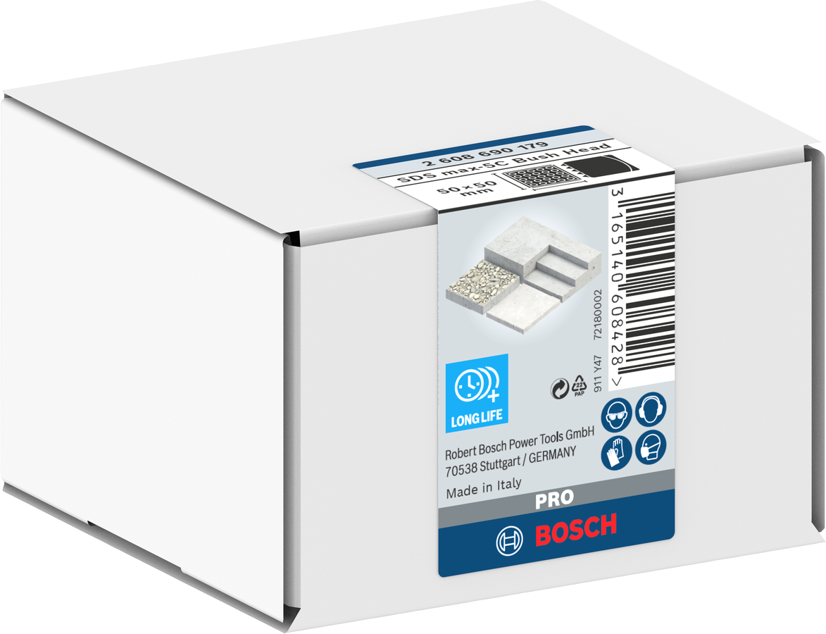 Testa per bocciarda in metallo duro PRO SDS max-5C - Bosch Professional