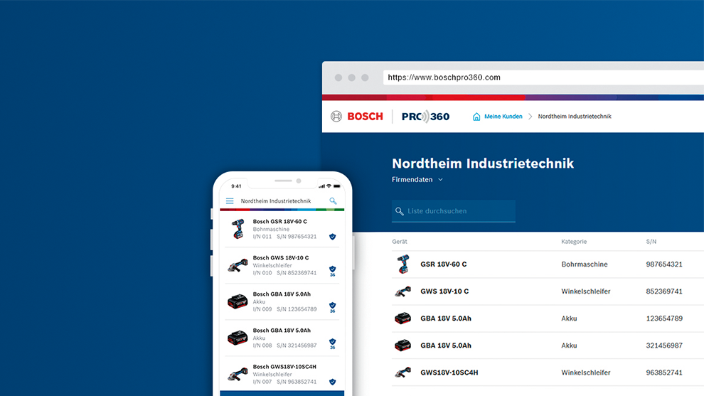 Three-year warranty registration | Bosch Professional
