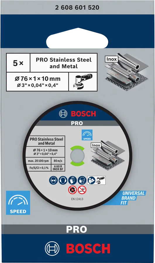 Disco de corte acoplado PRO Stainless Steel and Metal - Bosch Professional