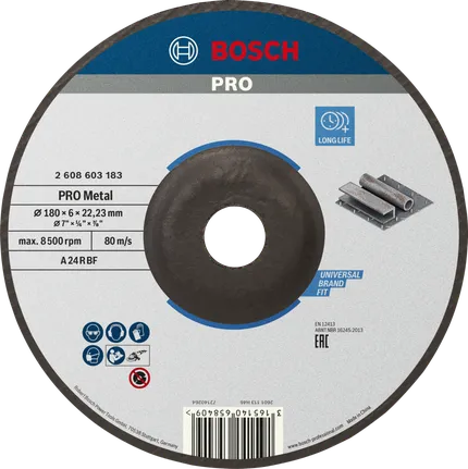 Disco de rebarbar colado PRO Metal - Bosch Professional