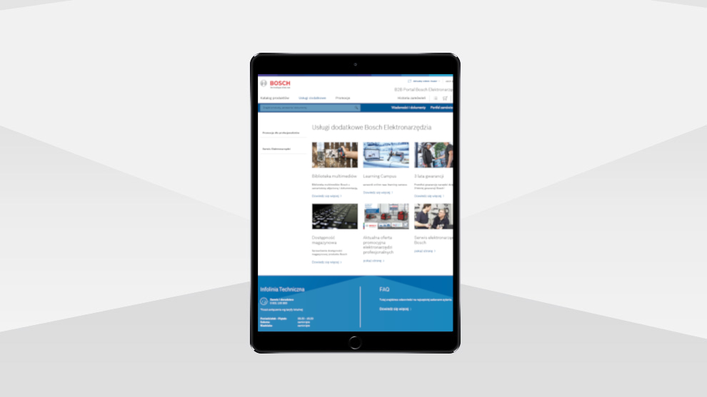 B2B Portal Bosch Elektronarzędzia | Bosch Professional