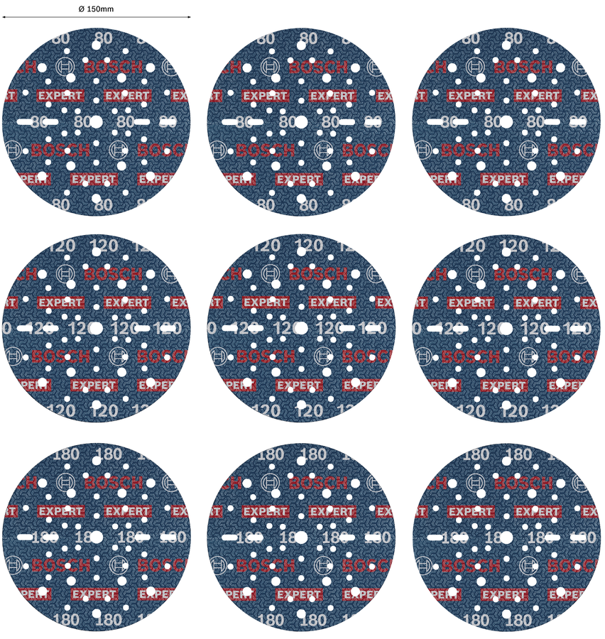 Sada fóliových brúsnych kotúčov EXPERT O780 - Bosch Professional