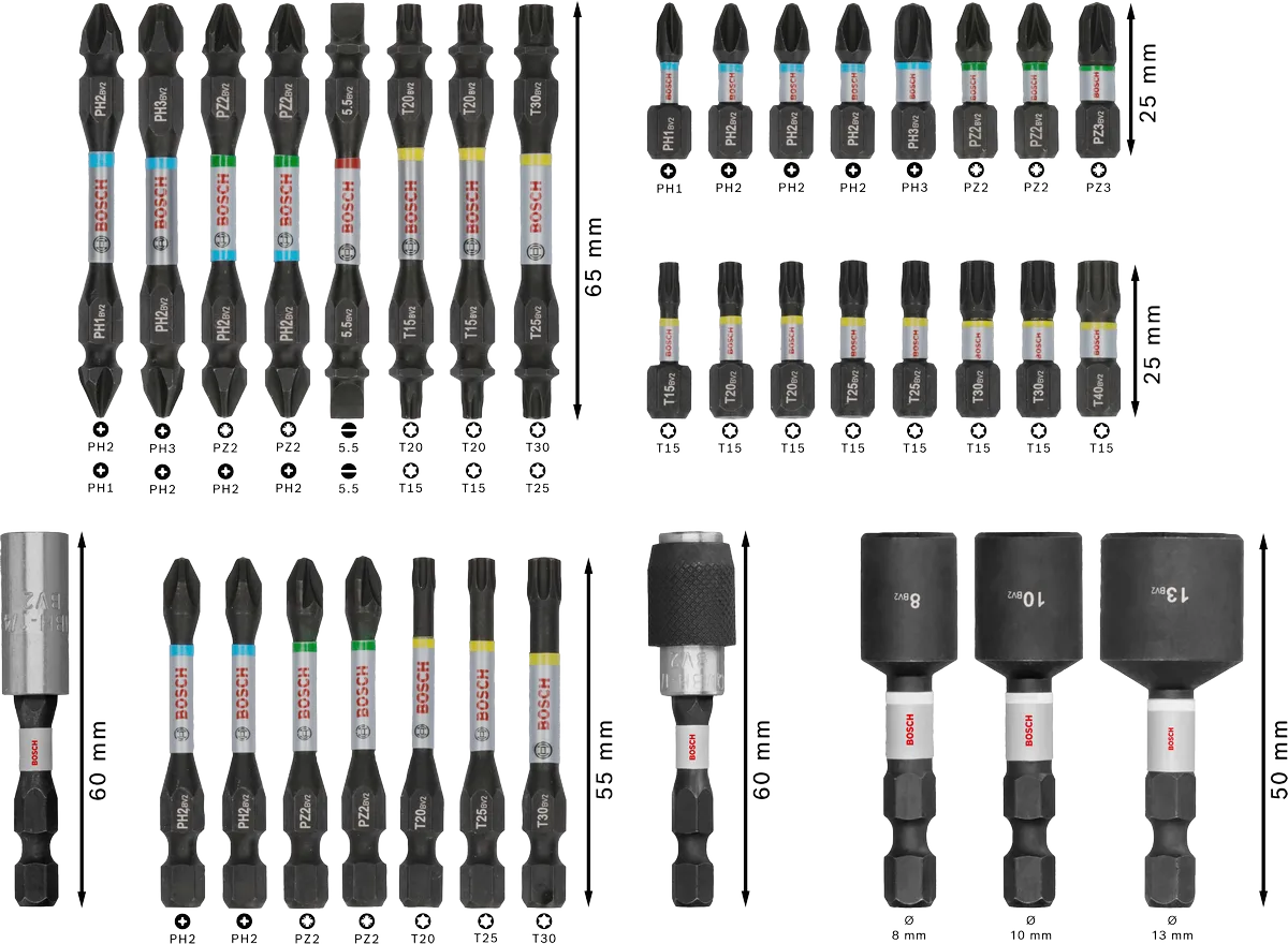 PRO Impact Screwdriver Bit Set - Bosch Professional